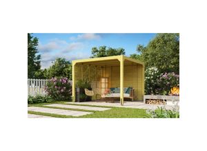 4010090851211 - Karibu Pavillon naturbelassen 32 x 32m Leimholz