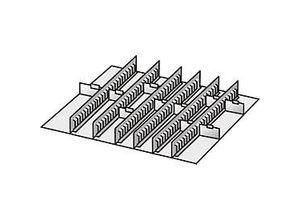 4051273630384 - Einrichtungs-Sortiment 6 Zwischenstege 10 Trennwände 100 125 mm Stahlblech