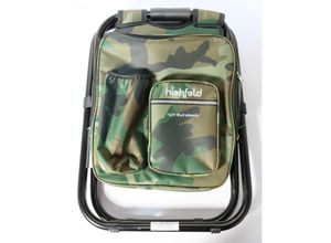 4251094806856 - highfeld® Sitzrucksack Ansitzrucksack mit Hocker camouflage Campinghocker Angelhocker Falthocker