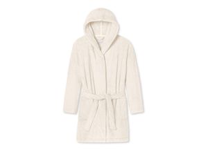 4007066182455 - Morgenmantel Teddy-Fleece Comfort-Fit off-white - Essentials für Damen LMSXL