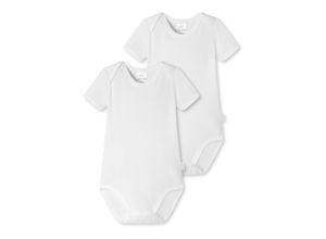 4007065762016 - Baby-Bodys 2er-Pack kurzarm unisex Feinripp Organic Cotton weiß - Original Classics 92