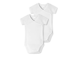 4007065760760 - Wickelbodys 2er-Pack kurzarm unisex Feinripp Organic Cotton weiß - Original Classics 62