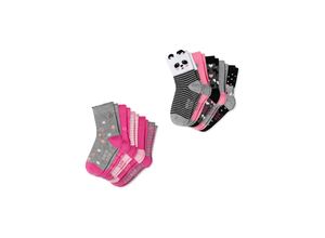 4251462389691 - Mädchen Freizeitsocken Muster Mix 10er Pack