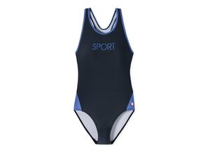 4007066244610 - Badeanzug Wirkware recycelt LSF40+ Racerback Schulsport dunkelblau - Diver Dreams 152