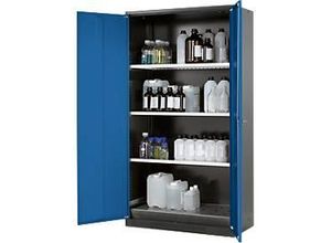 4054923053816 - Chemikalienschrank Asecos CS-CLASSIC asecos Flügeltür 3 Böden 1055x520x1950 mm enzianblau