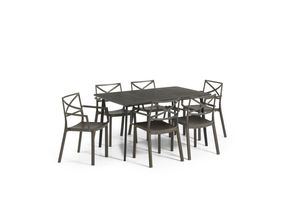 4043153118754 - BEST Gartenmöbelset 7-tlg Dining Gruppe Torino bronze bronze