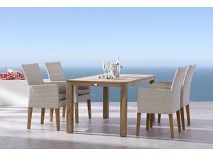 4043153101091 - BEST Gartenmöbelset 5-tlg Alicante+Moretti 160x90cm Teakholz