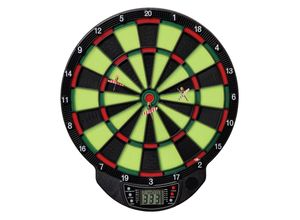 4009197009557 - Dartscheibe elektronisch Windsor I Glow In The Dark Dartboard mit LCD-Anzeige I E-Dartscheibe mit 6 Dartpfeilen & 12 Ersatzspitzen I hochwertiger Dartautomat für 4 Spieler