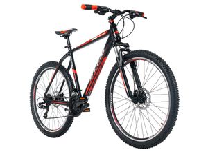 4250547531673 - KS Cycling Mountainbike Hardtail 275 Morzine schwarz-rot RH 53 cm