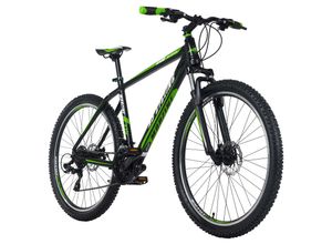 4250547531697 - KS Cycling Mountainbike Hardtail 275 Morzine schwarz-grün 53 cm