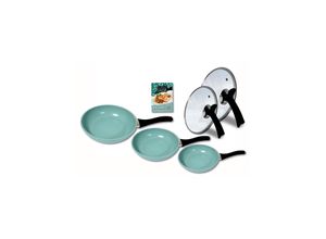 0644812056956 - Starlyf® 3er Pfannenset Jade - Beschichtung - mit Glasdeckel Jade Pan Set