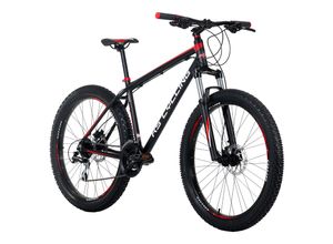 4250547532601 - KS Cycling Mountainbike Hardtail 275 Plus Xceed Schwarz-Rot RH 46 cm