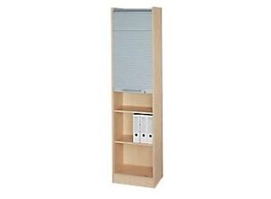 4032062024461 - HAMMERBACHER Prokura Rollladenschrank ahorn silber 4 Fachböden 500 x 400 x 2004 cm