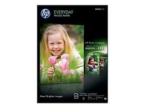 0808736472647 - HP Everyday Photo Paper - Fotopapier glänzend - A4 (210 x 297 mm) - 200 g m2 - 100 Blatt - für Deskjet 2050 J510 3050