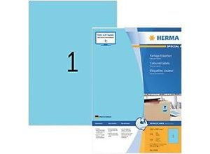 4008705044035 - HERMA 4403 Multifunktionsetiketten SuperPrint Blau Rechteckig 100 Etiketten pro Packung