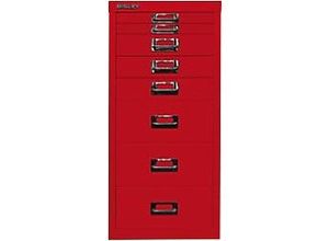 5020073705867 - Schubladenschrank MultiDrawer? 29er Serie L298870 Stahl 8 Schubladen (Vollauszug) A4 279 x 59 x 38 cm rot 5020073705867 Bi