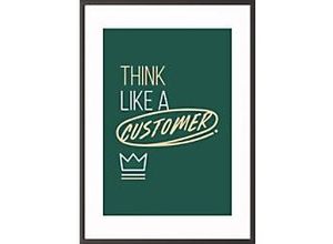 3660141892871 - Paperflow Wandbild Think like a customer 210 x 297 mm