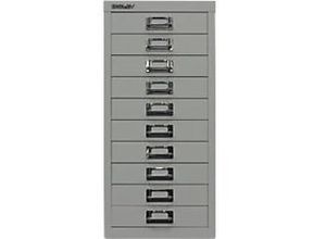 5020073765670 - Schubladenschrank MultiDrawer? 29er Serie L2910645 Stahl 10 Schubladen (Vollauszug) A4 279 x 59 x 38 cm lichtgrau 50200737