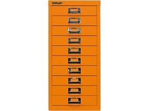 5020073769906 - Schubladenschrank MultiDrawer? 29er Serie L2910103 Stahl 10 Schubladen (Vollauszug) A4 279 x 59 x 38 cm orange