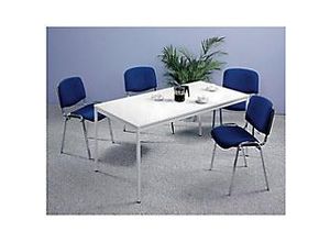 4032062005934 - Konferenztisch VVS16 6 72cm (H) 160cmx80cm (BxT) 6 Personen rechteckig buche   Schwarz 4032062005934 Hammerbacher