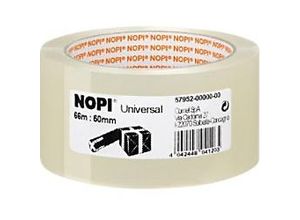 4042448041203 - Packband Universal 57952-00000-00 50mm x 66m PP leise abrollbar transparent 66 Meter