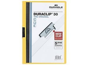 4005546210315 - Liderpapel - Klemmmappe duraclip® 30 din A4 Hartfolie Farbe der Rückseite gelb Farbe der Klemme schwarz