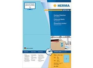 4008705045681 - HERMA Farbige Multifunktionsetiketten 4568 Blau Rechteckig 199 x 143 mm 100 Blatt à 2 Etiketten