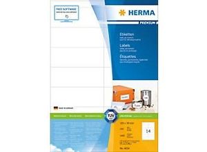 4008705046541 - HERMA Mehrzwecketiketten 4654 Weiß 105 x 39 mm Rechteckig 100 Blatt à 56 Etiketten