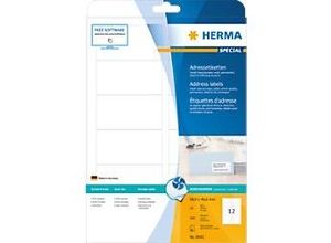 4008705088428 - HERMA Inkjet Etiketten 8842 Weiß Rechteckig 889 x 466 mm 25 Blatt à 12 Etiketten