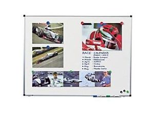 8713797035699 - Premium Whiteboard Magnetisch Lackierter Stahl Einseitig 180 (B) x 120 (H) cm