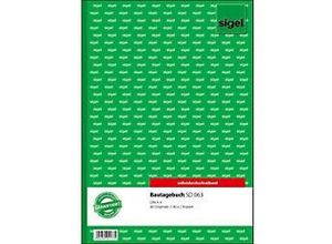 4004360921735 - AKTION SIGEL Bautagebuch Formularbücher SD063 + GRATIS Knoppers 8 St