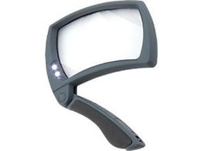 0750668001887 - Tragbares Vergrösserungsglas MJ-50 MagniFold Schwarz und Grau 127 mm