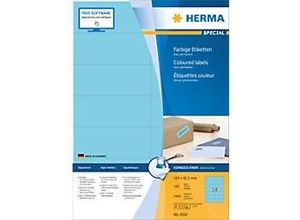 4008705045582 - HERMA Farbige Multifunktionsetiketten 4558 Blau Rechteckig 105 x 42 mm 100 Blatt à 14 Etiketten