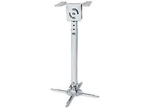 0766623424851 - Projector Mount Ceiling Universal Tilt & Swivel Height Range 57 to 82cm Max 20kg Silver Lifetime Warranty - Klammer - für Projektor - Silber