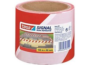 4042448065544 - Signal-Absperrband 58137 80mm x 100m rot weiß nichtklebend PE 4042448065544 100 Meter