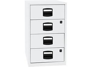 5020073708486 - Bisley Home Beistellschrank PFA 4 Schubladen Verkehrsweiß 413 x 400 x 672 mm