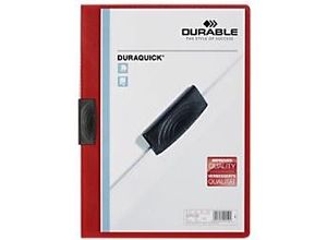 4005546202501 - Klemmhefter DURAQUICK 20 227003 A4 rot für ca 20 Blatt Polypropylen (PP) 4005546202501 Durable