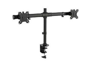 8716065491494 - Toolland - Dual monitor desk mount with crossbar for 2 monitors up to 27