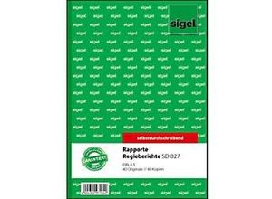 4004360972942 - sigel® Rapport Regiebericht SD027 DIN A5 hoch 2 x 40 Blatt selbstdurchschreibend