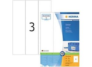 4008705046572 - HERMA Universaletiketten 4657 Weiß DIN A4 70 x 297 mm 100 Blatt à 3 Etiketten