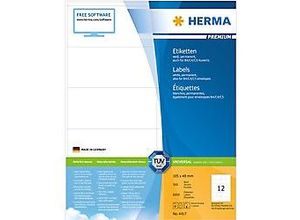 4008705044172 - HERMA Adressetiketten 4417 Weiß Rechteckig 105 x 48 mm 500 Blatt à 14 Etiketten