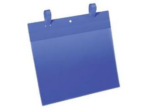 4005546109107 - Dokumententaschen mit Lasche B 297 x H 210 mm (A4 quer) 50 Stück blau