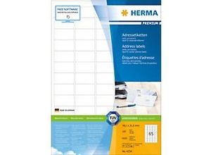 4008705042543 - HERMA Adressetiketten 4254 Weiß Rechteckig 381 x 212 mm 100 Blatt à 65 Etiketten