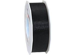 4009236052254 - PRAESENT Taftband 6054050-613 Schwarz 40 mm x 50 m 2 Stück