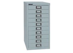 5020073747393 - Schubladenschrank MultiDrawer? 29er Serie L2910855 Stahl 10 Schubladen (Vollauszug) A4 279 x 59 x 38 cm silber 50200737473