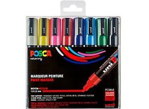 4902778154151 - POSCA POSCA PC-5M Lackmarker Farbig sortiert Mittel Rundspitze 18 - 25 mm 8 Stück