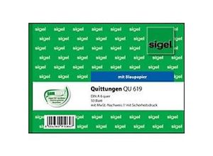 4004360910647 - SIGEL Kassenformulare Quittung MwSt separat ausgewiesen Quittung MwSt separat ausgew QU619 DIN A6 quer 1x 50 Seiten