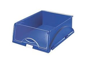 4002432352944 - Briefablage-Box Sorty 5231-00-35 mit Frontklappe A4   C4 blau Kunststoff stapelbar 4002432352944 Leitz