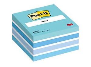 4001895872792 - Liderpapel - Haftnotizwürfel ® 76 x 45 x 76 mm (b x h x t) türkis weiß retroblau zenblau paradiseblau 450 Bl