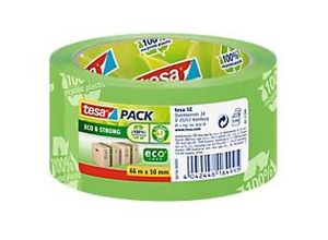 4042448164995 - Packband Tesapack Eco & Strong 58156-00000 100% recycled plastic 50mm x 66m PP leise abrollbar grün 4042448164995 Tesa